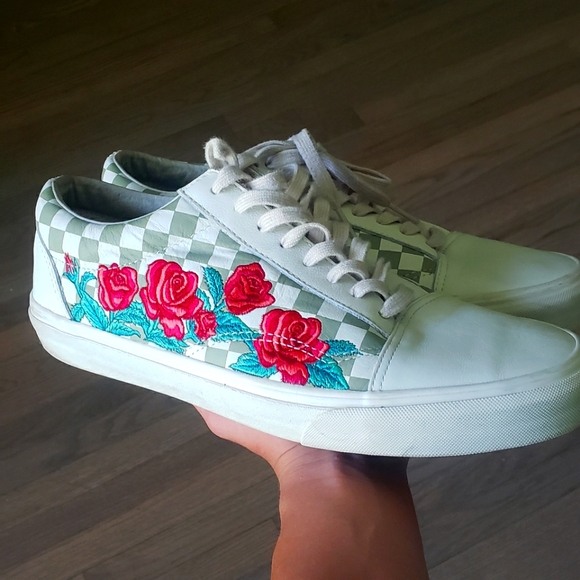 Vans | Shoes | Vans Old Skool Dx Rose Embroidery | Poshmark